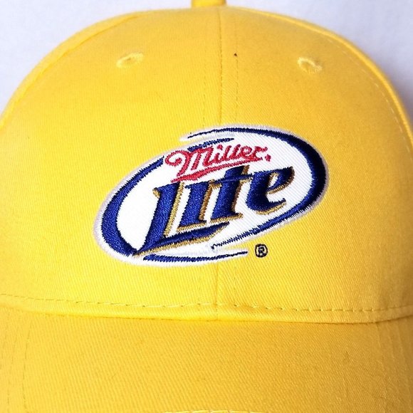 Miller Lite | Accessories | Miller Lite Yellow Baseball Hatcap ...